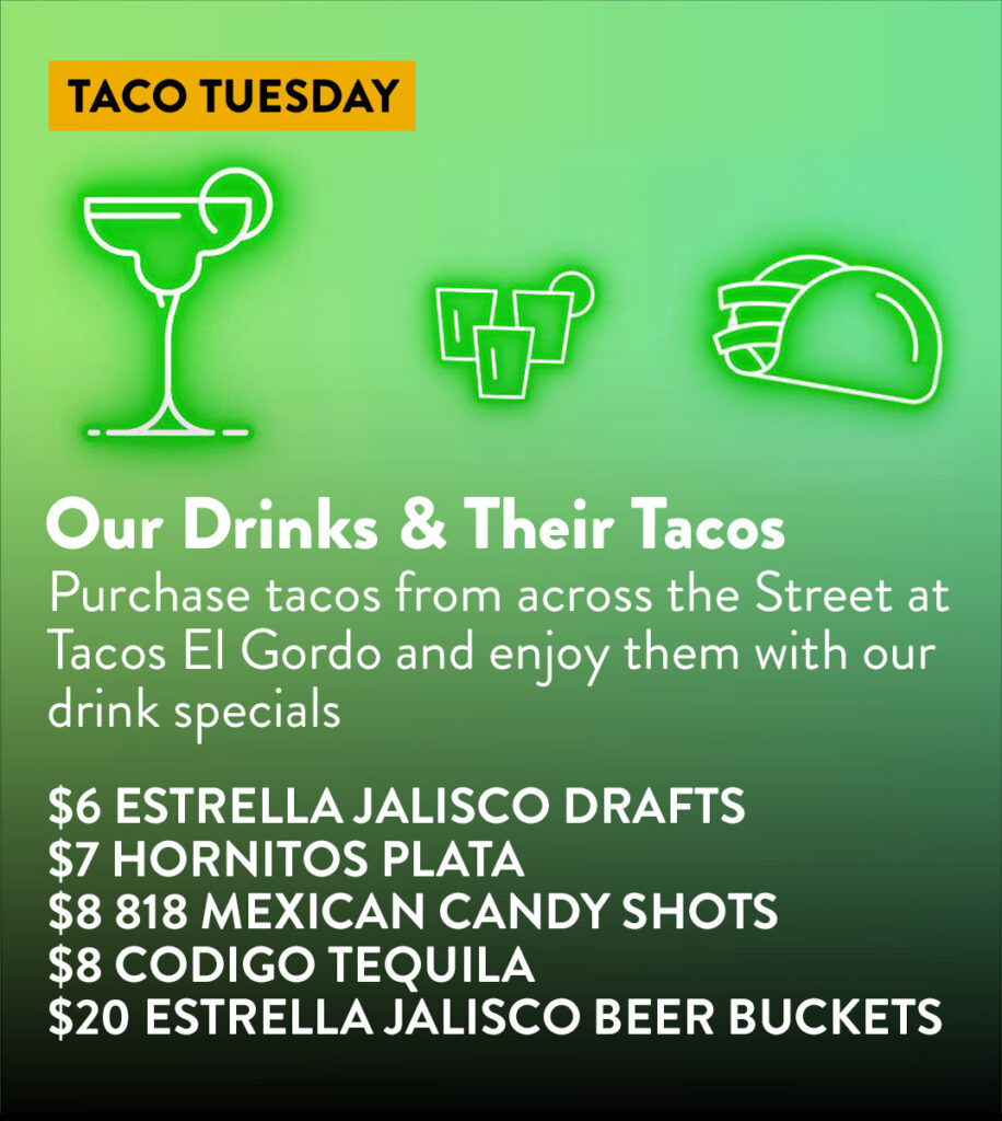 Specials – The Tipsy Crow – Gaslamp Quarter, San Diego, CA